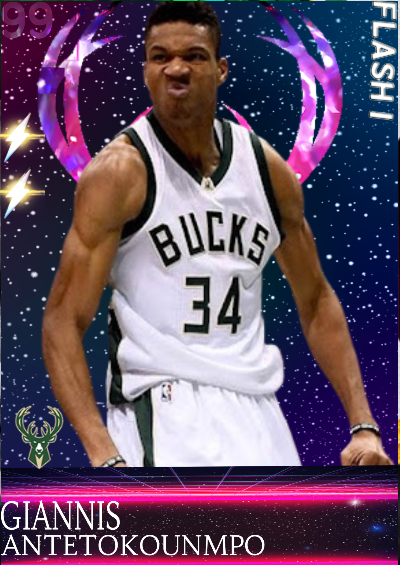 NBA 2K25 | 2KDB MyTEAM NBA 2K Custom Card (FLASH 1 GIANNIS ANTETOKO ...
