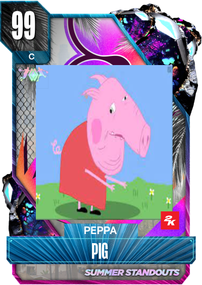 NBA 2K25 | 2KDB MyTEAM NBA 2K Custom Card (PEPPA PIG) by davld