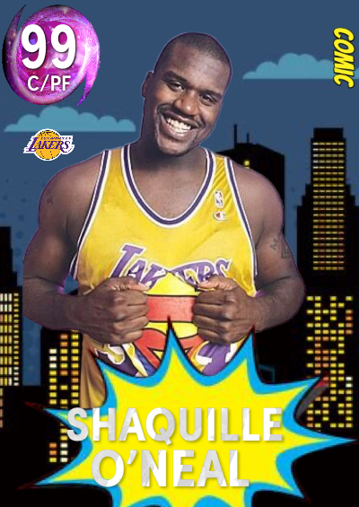 NBA 2K25 | 2KDB MyTEAM NBA 2K Custom Card (Comic shaq) by agqkid