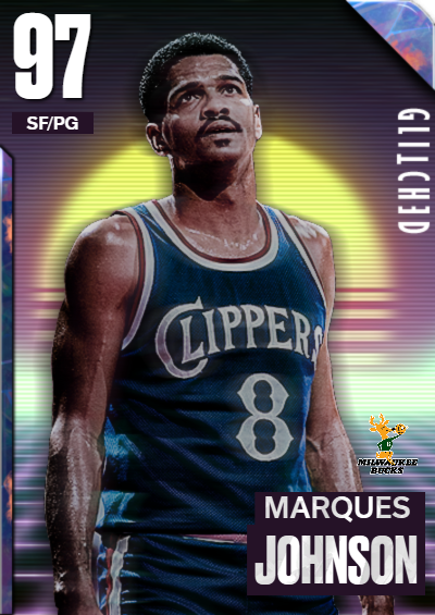 2KDB MyTEAM Database | NBA 2K Custom Card (Glitched Marques Johnson) by Envy_RJ498 | NBA 2K26