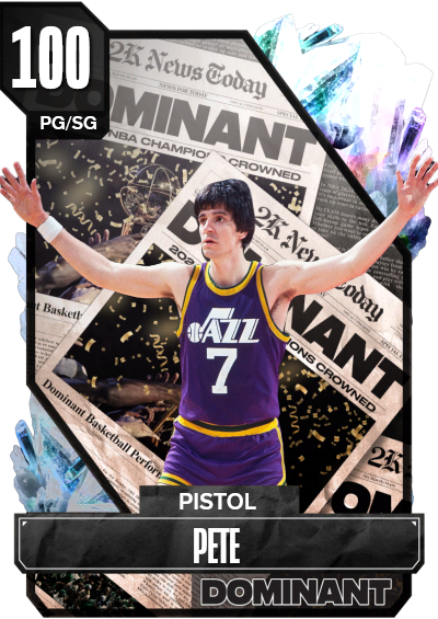 2KDB MyTEAM Database | NBA 2K Custom Card (pistol pete) by andrew7721 ...