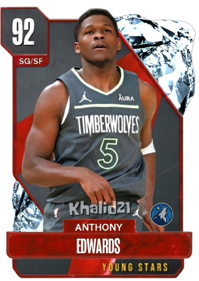 NBA 2K25 | 2KDB MyTEAM NBA 2K Custom Card (Anthony Edwards) by Khalid21