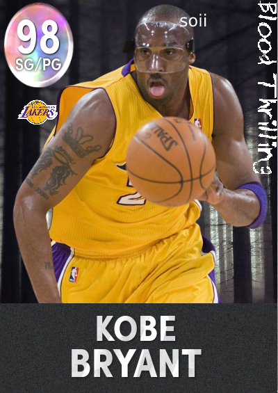 2KDB MyTEAM Database | NBA 2K Custom Card ("Blood Thrilling" Kobe ...