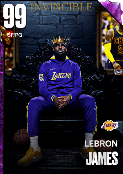 NBA 2K25 | 2KDB MyTEAM NBA 2K Custom Card (Invincible Bron) by ThatLineupCreator