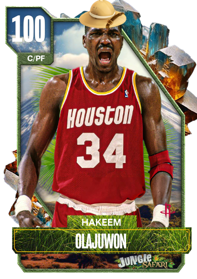 NBA 2K24 | 2KDB Custom Card (Safari Theme Hakeem)