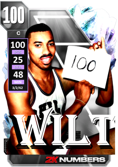 NBA 2K24 | 2KDB Custom Card (100 ovr Wilt Numbers)