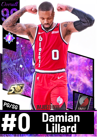NBA 2K25 | 2KDB MyTEAM NBA 2K Custom Card (Dame Time) by ImJustOwen