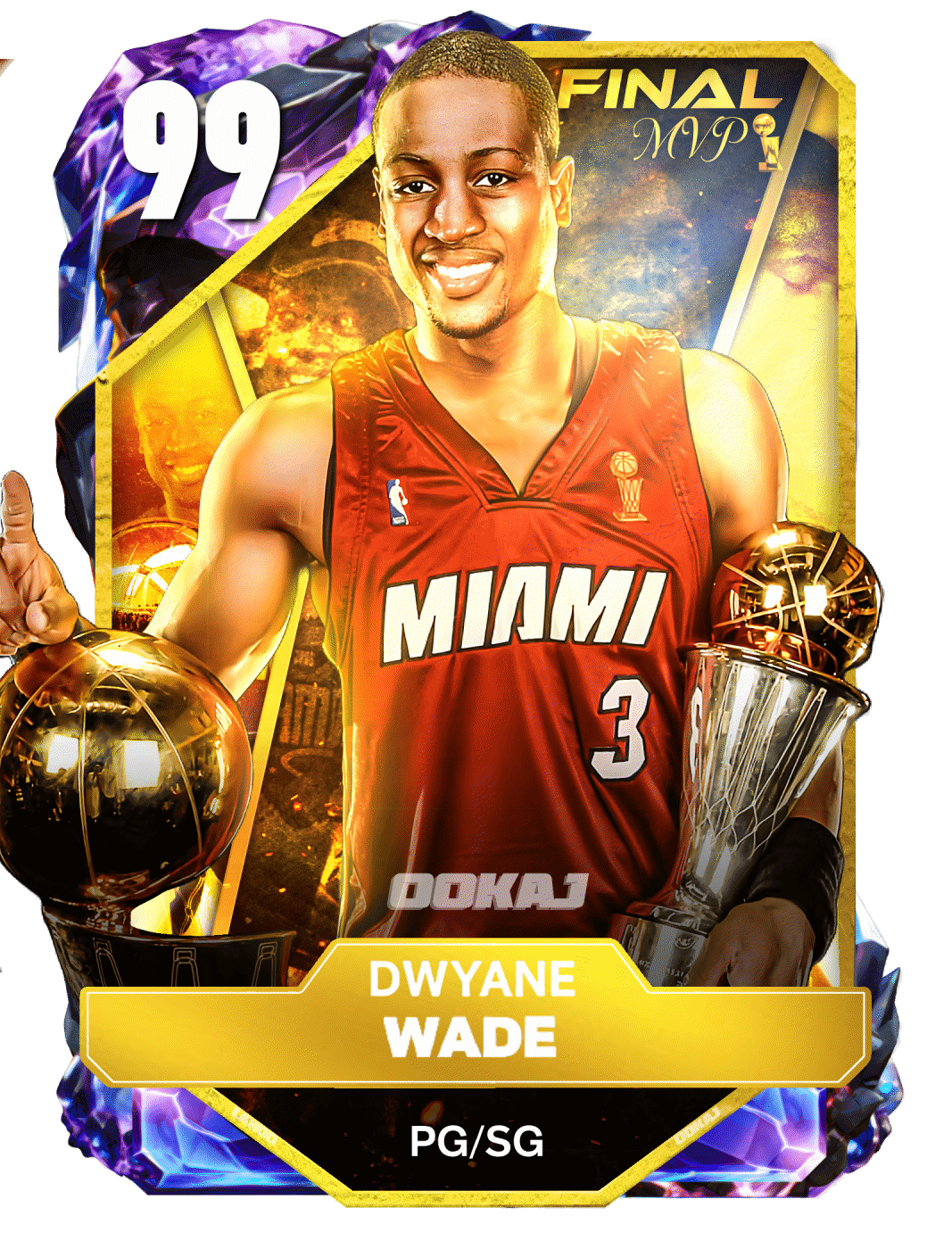 NBA 2K25 | 2KDB MyTEAM NBA 2K Custom Card (Dwade final MVP) by Ookajdu7ds