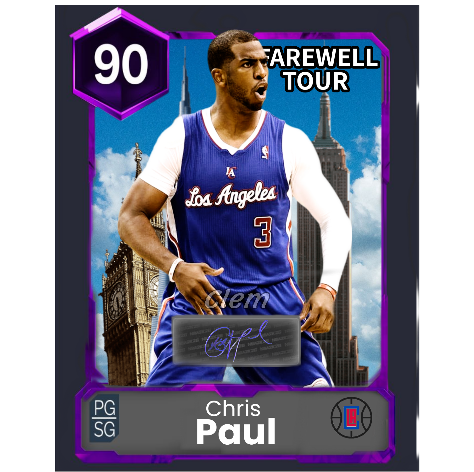 2KDB MyTEAM Database | NBA 2K Custom Card (Cp3) by Clem.fx | NBA 2K26