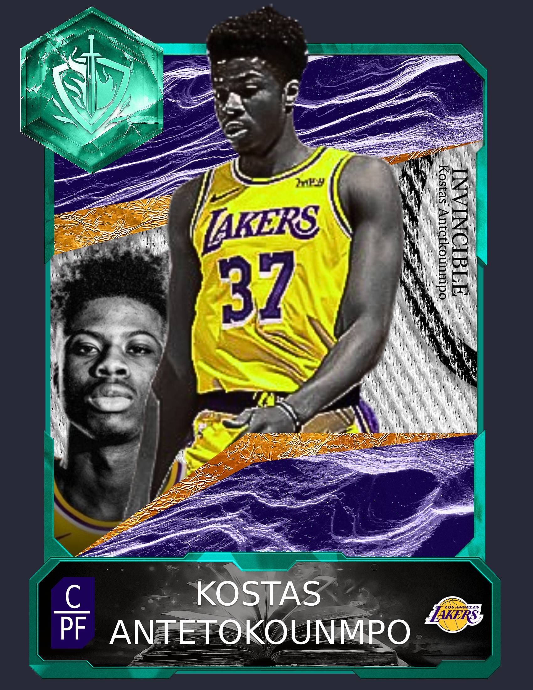 NBA 2K26 | 2KDB MyTEAM NBA 2K Custom Card (Kostas Invincible (Boll Temp)) by Temple23