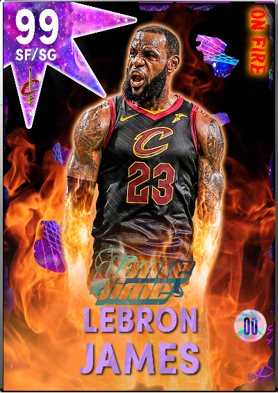 NBA 2K25 | 2KDB MyTEAM NBA 2K Custom Card (2k23 On Fire LeBron James ...