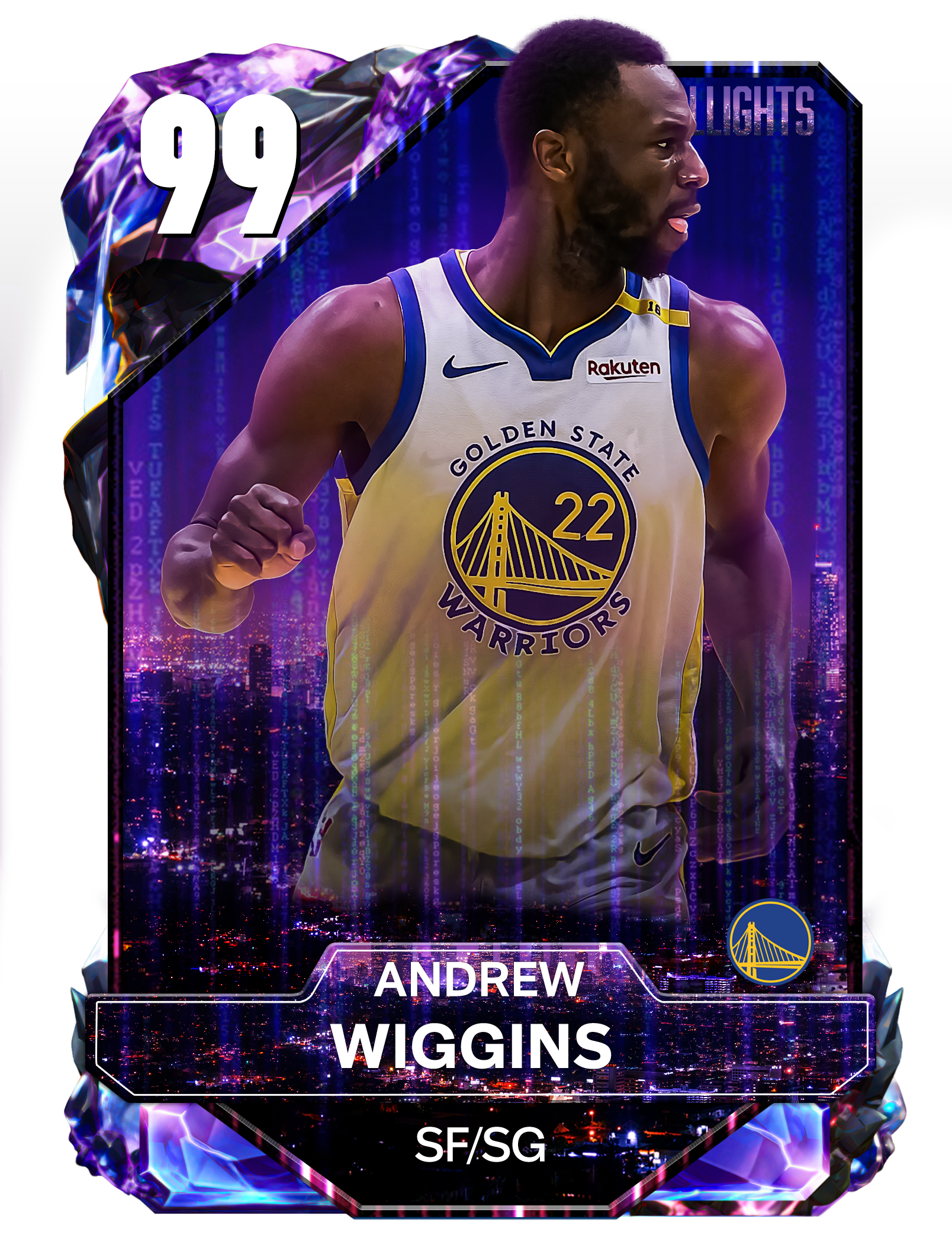 2KDB MyTEAM Database | NBA 2K Custom Card (city of lights wiggins) by ...
