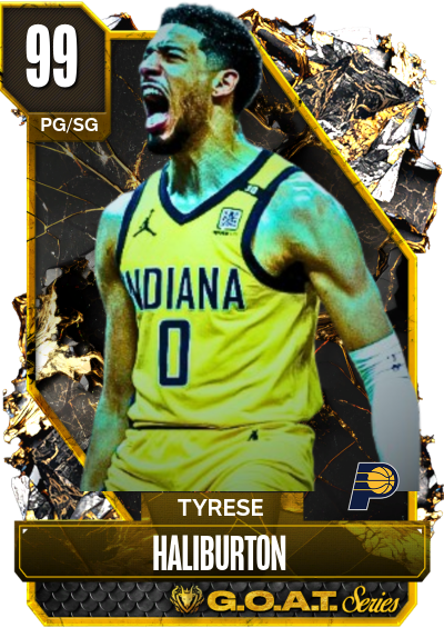 NBA 2K25 | 2KDB MyTEAM NBA 2K Custom Card (Tyrese Haliburton) by Mann307