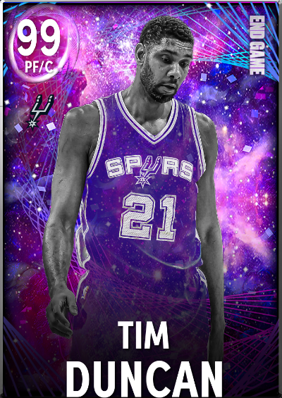 NBA 2K25 | 2KDB MyTEAM NBA 2K Custom Card (ENDGAME TIM DUNCAN) by yesshaq