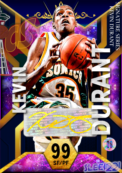 NBA 2K26 | 2KDB MyTEAM NBA 2K Custom Card ((99) Kevin Durant) by SLee1221