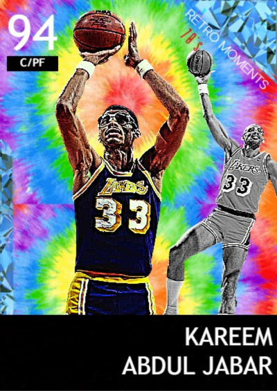 NBA 2K22 | 2KDB Custom Card (retro moments 70s kareem)