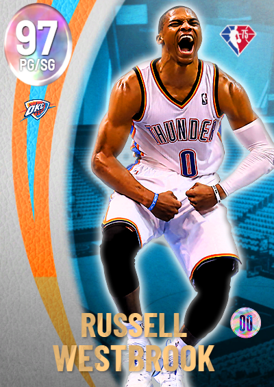 NBA 2K25 | 2KDB MyTEAM NBA 2K Custom Card (75th Russell Westbrook) by ...