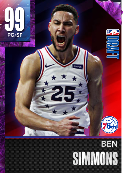 NBA 2K25 | 2KDB MyTEAM NBA 2K Custom Card (Draft Ben Simmons) by ItsYaBoyCH