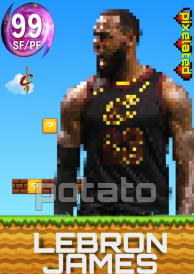 NBA 2K25 | 2KDB MyTEAM NBA 2K Custom Card (Pixelated Lebron) by ...