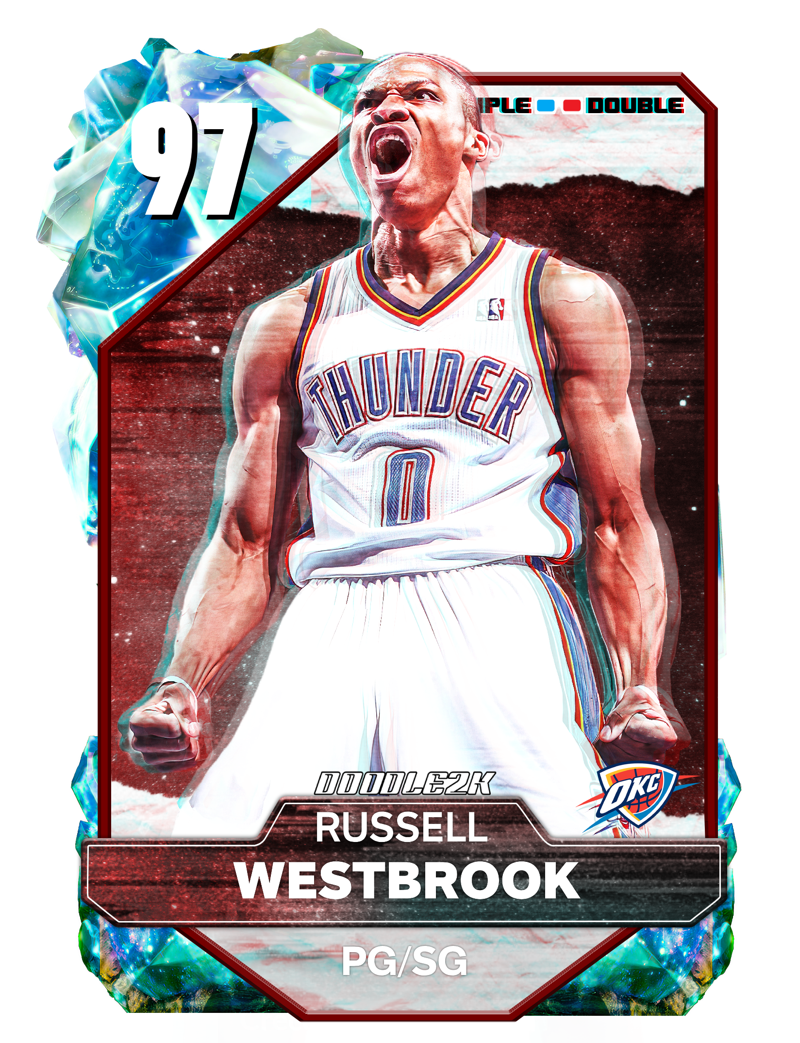 2KDB MyTEAM Database | NBA 2K Custom Card (3D Russ) by ooferdoodle ...