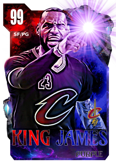 NBA 2K26 | 2KDB MyTEAM NBA 2K Custom Card (LEBRON PURPLE FIRST CARD IN A FEW WEEKS) by skidapro