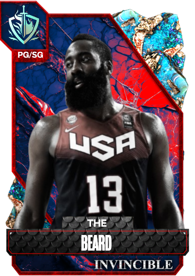 NBA 2K25 | 2KDB MyTEAM NBA 2K Custom Card (Invincible USA The Beard) by datias