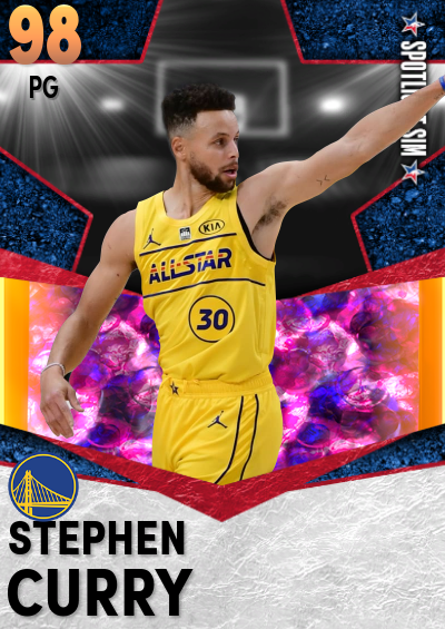 NBA 2K25 | 2KDB MyTEAM NBA 2K Custom Card (All-Star Steph Curry) by JS23824