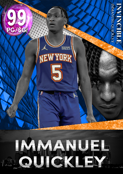 NBA 2K22 | 2KDB Custom Card (Immanuel Quickley Invincible)
