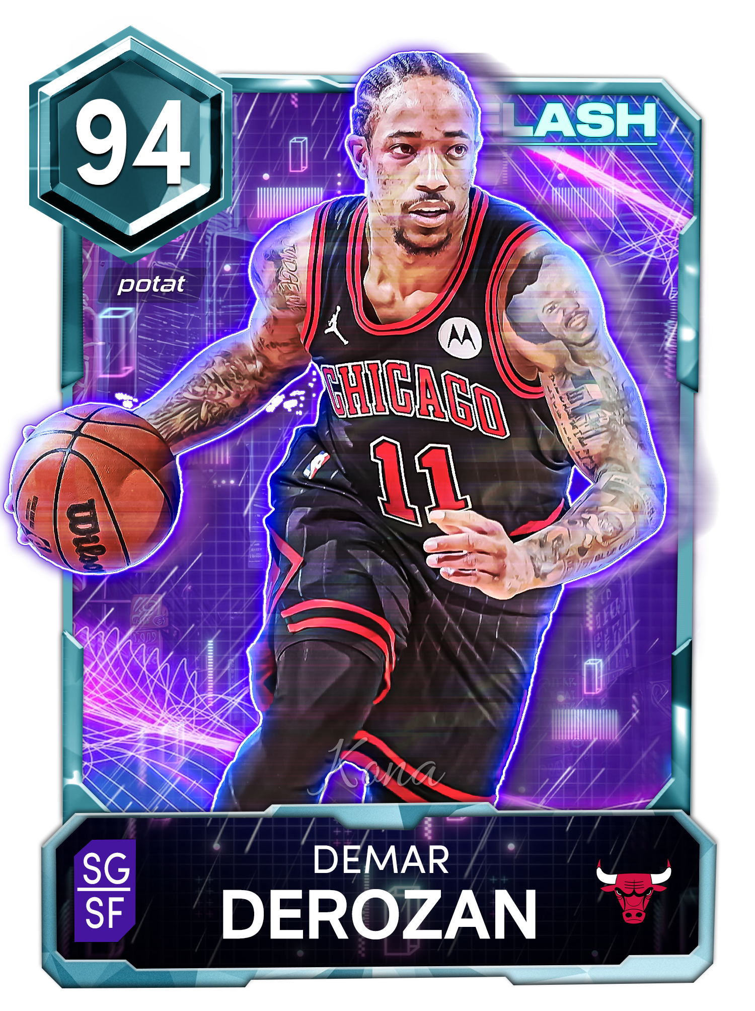 2KDB MyTEAM Database | NBA 2K Custom Card (collab with kona) by potat ...