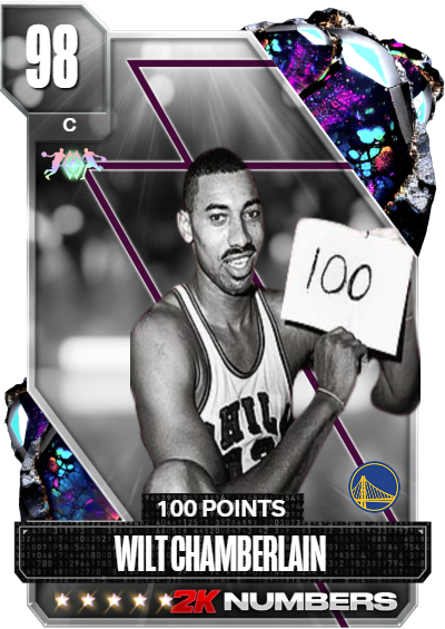 NBA 2K25 | 2KDB MyTEAM NBA 2K Custom Card (100 POINTS wilt Chamberlain ...