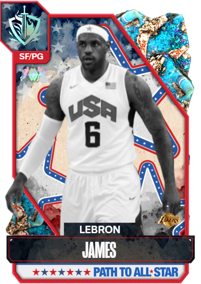 NBA 2K24 | 2KDB Custom Card (LeBron James Team USA Card)