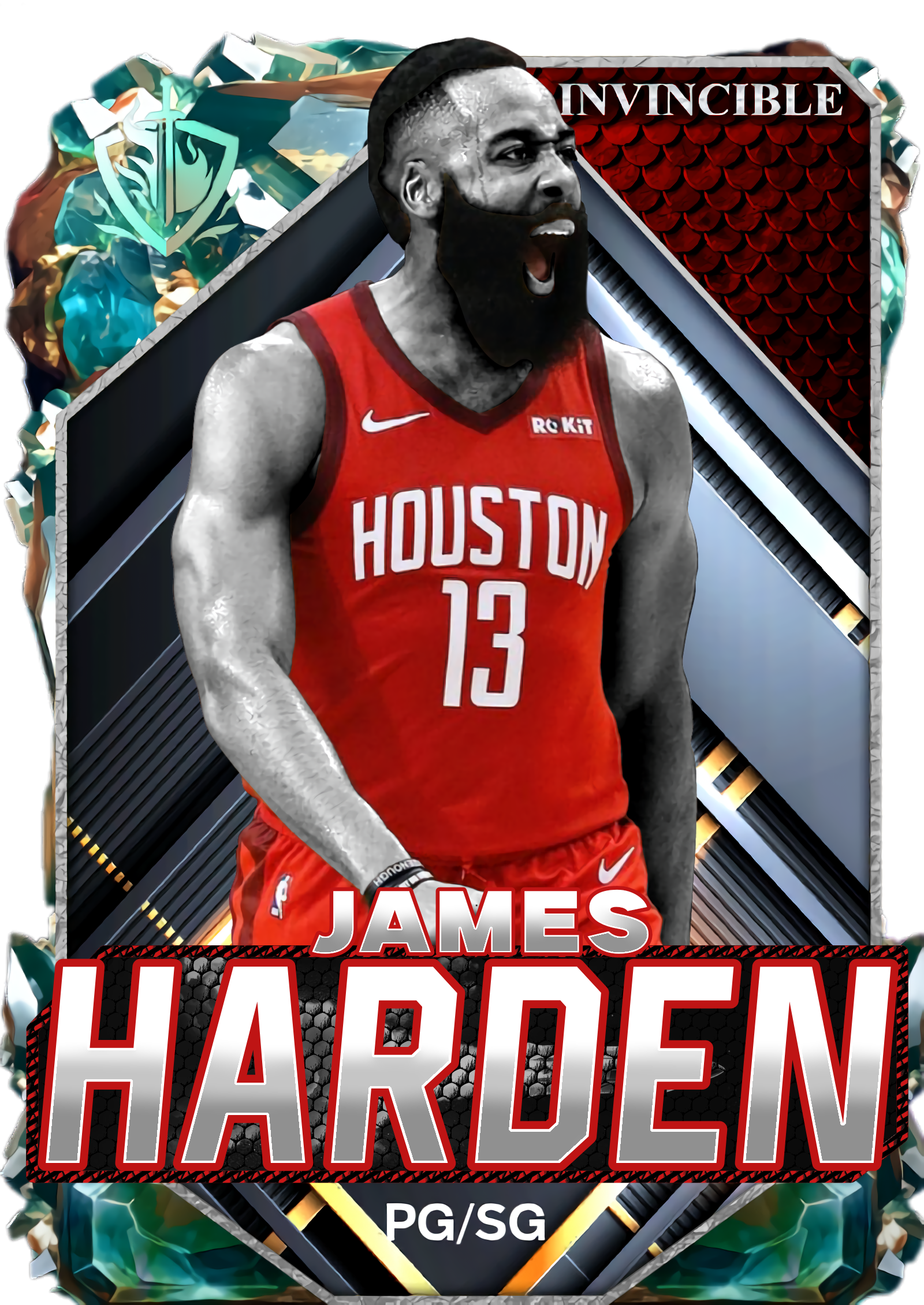 2KDB MyTEAM Database | NBA 2K Custom Card (Invincible James Harden ...
