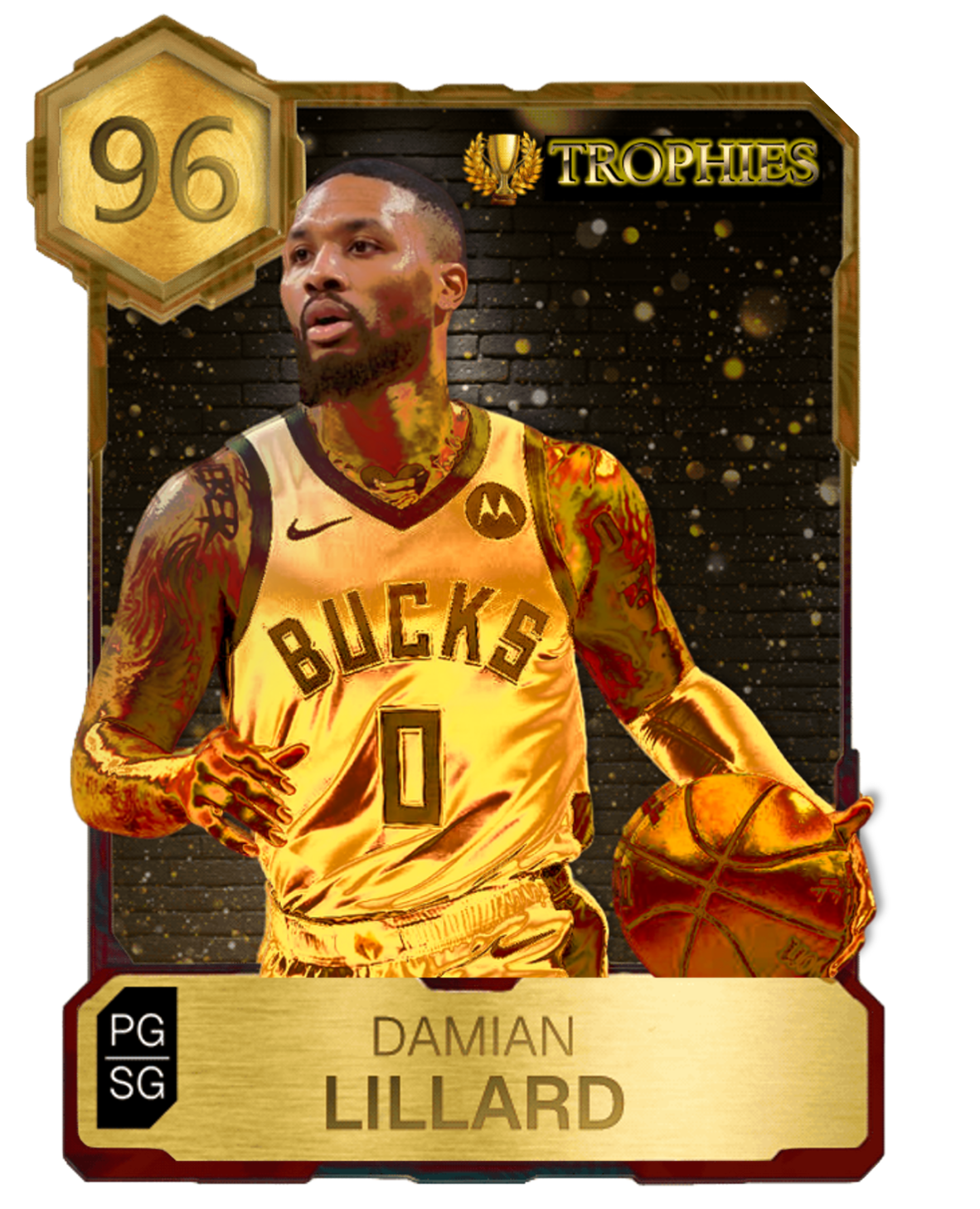 2KDB MyTEAM Database | NBA 2K Custom Card (Trophies Damian Lillard) by ...