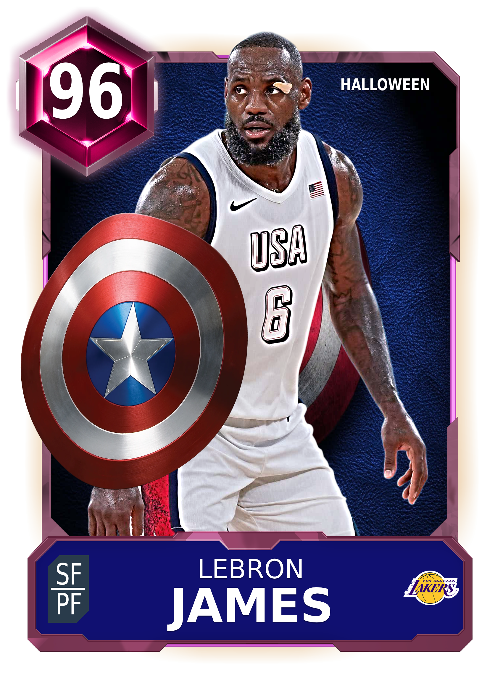 2KDB MyTEAM Database | NBA 2K Custom Card (LECAPTAIN AMERICA 1/2) by ...