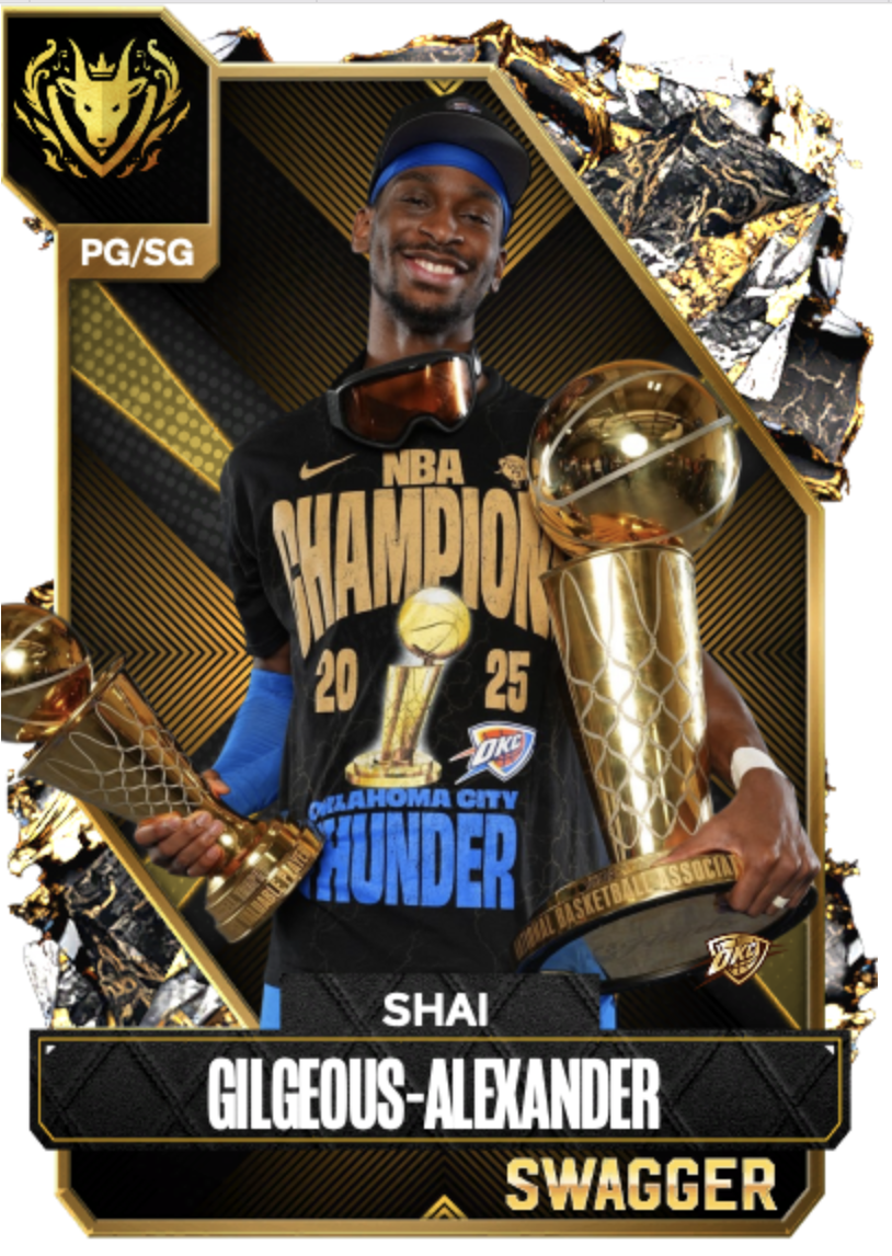 2KDB MyTEAM Database | NBA 2K Custom Card (SGA CHAMPION) by ...