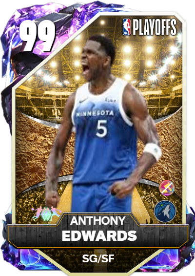 NBA 2K26 | 2KDB MyTEAM NBA 2K Custom Card (playoff Anthony Edwards) by ...