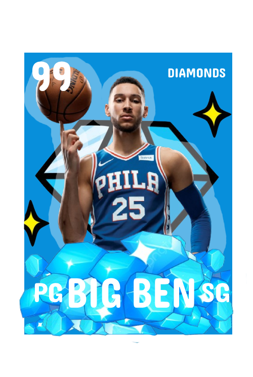 2KDB MyTEAM Database | NBA 2K Custom Card (Diamonds 99 Overall Ben ...