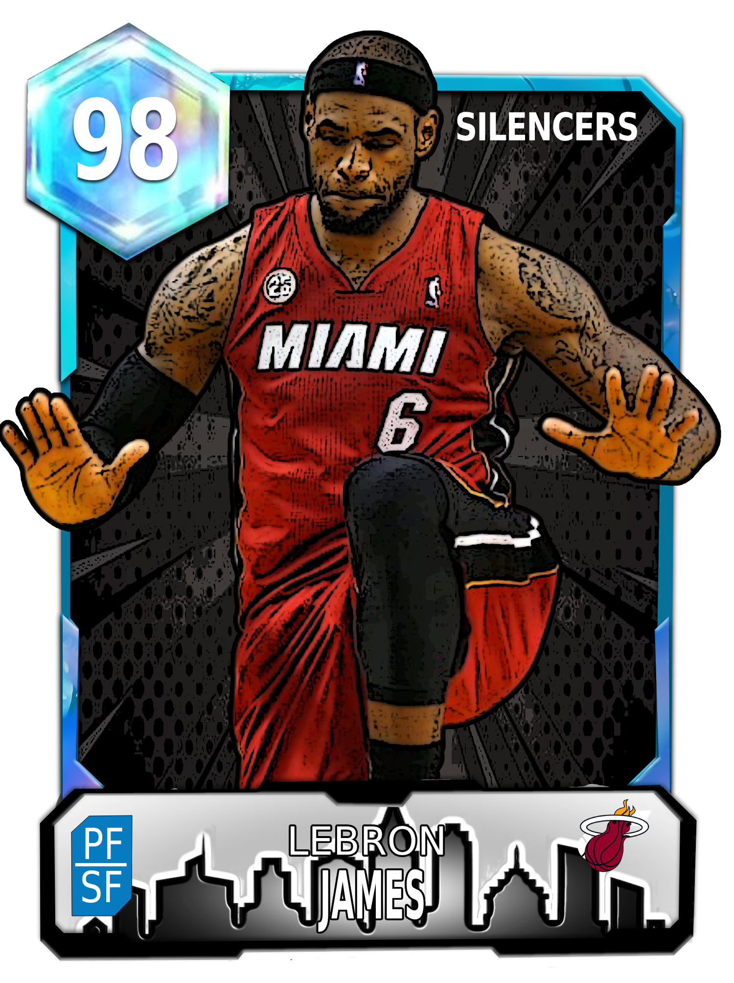 NBA 2K26 | 2KDB MyTEAM NBA 2K Custom Card (SILENCERS (2K23) Lebron james) by theeALONZO TRIER