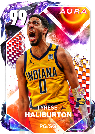 NBA 2K25 | 2KDB MyTEAM NBA 2K Custom Card (Tyrese Haliburton Dark ...