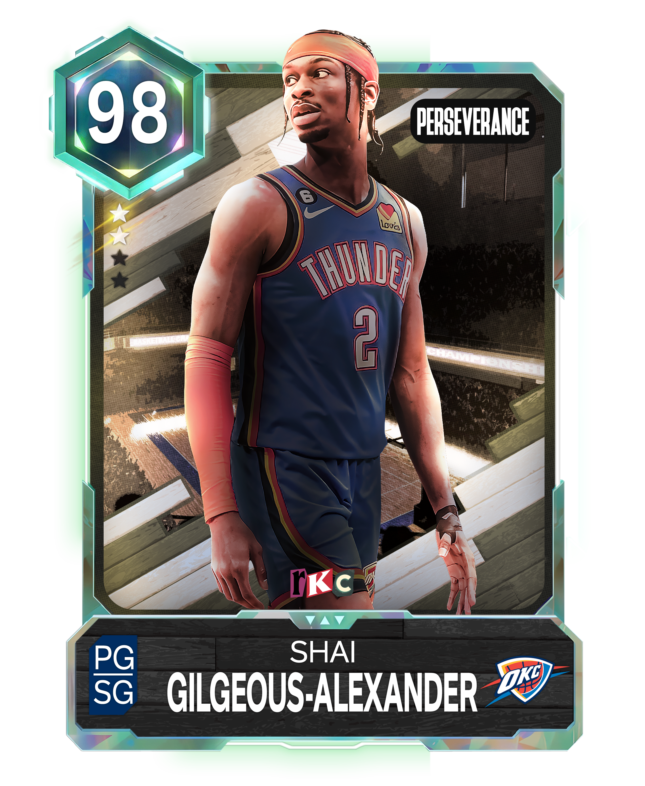 2KDB MyTEAM Database | NBA 2K Custom Card (sga evo) by reg_gfx | NBA 2K26