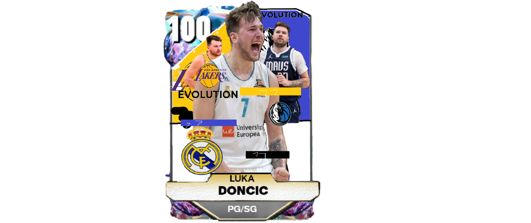 2KDB MyTEAM Database | NBA 2K Custom Card (EVO luka) by shane7 | NBA 2K26