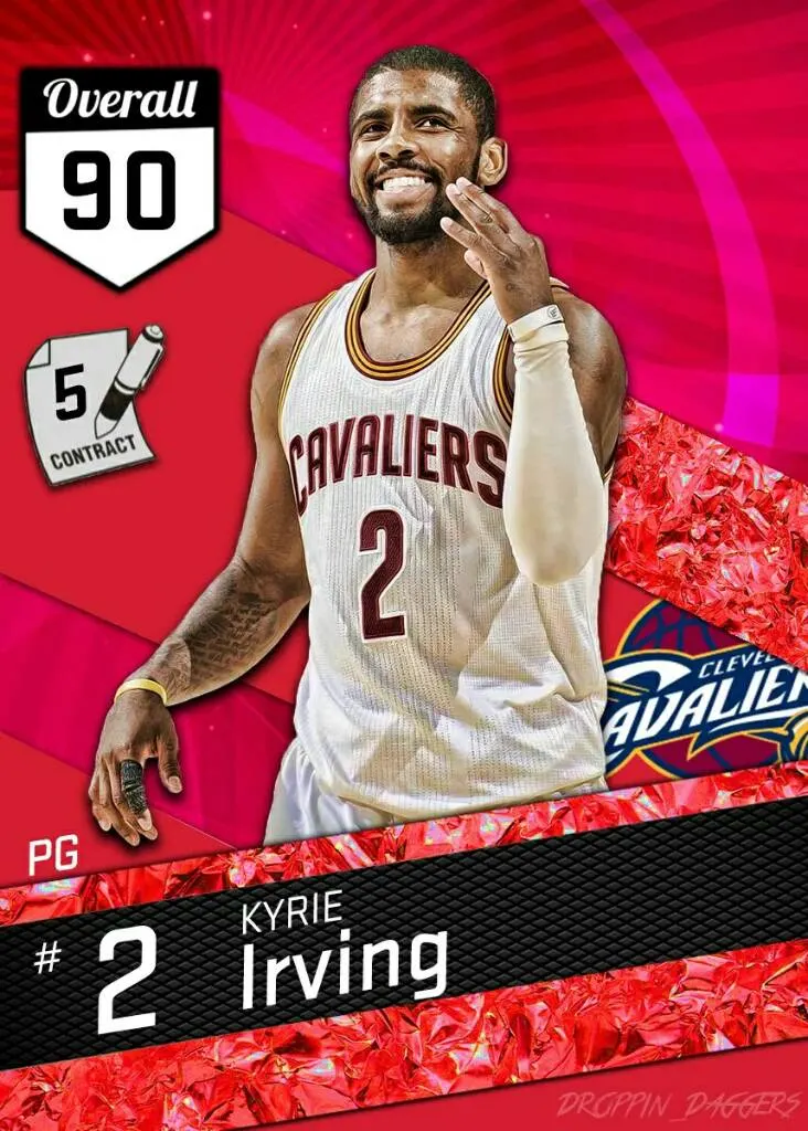 2KDB MyTEAM Database | NBA 2K Custom Card (Red Gems Collection Kyrie ...