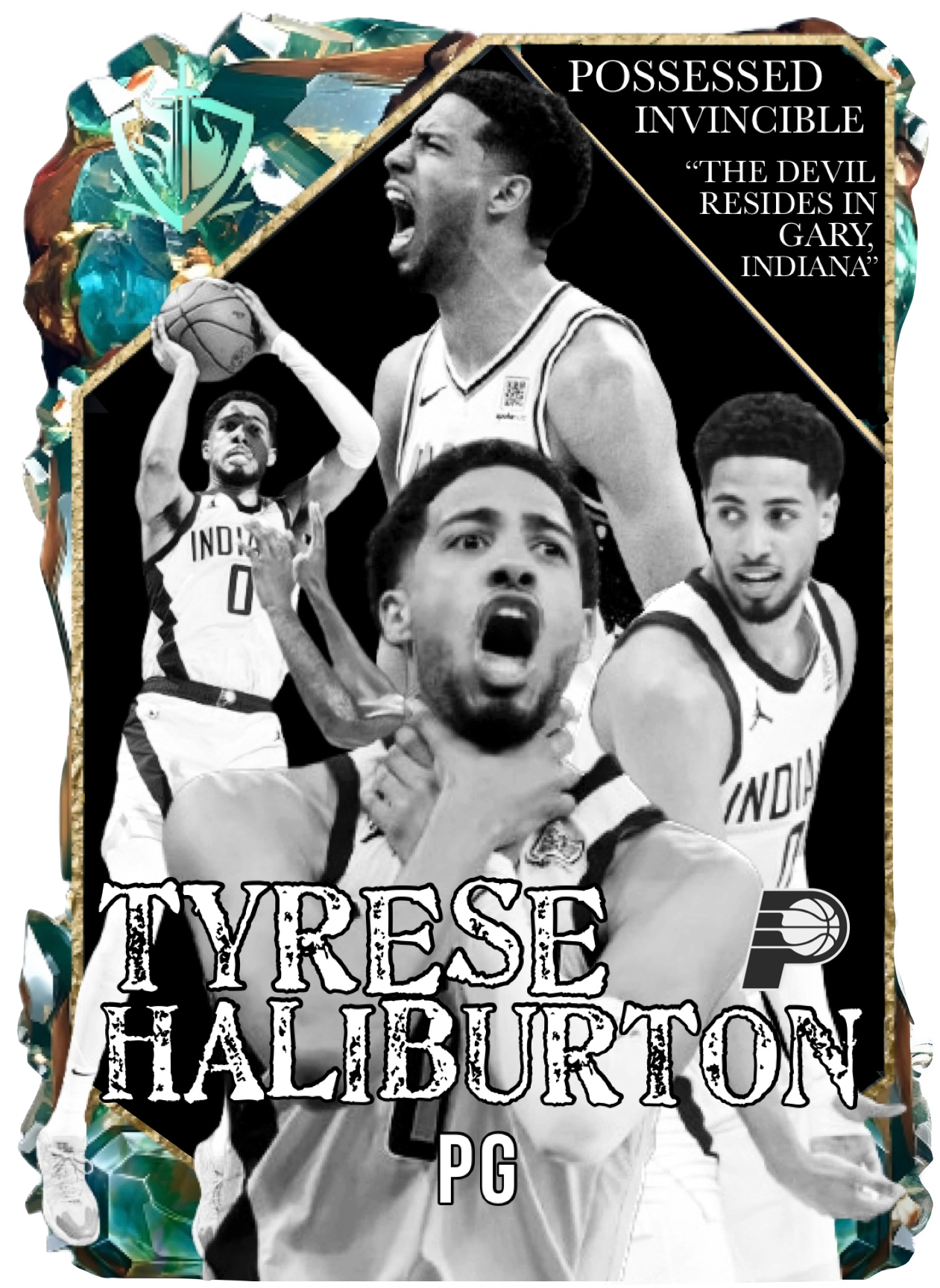 2KDB MyTEAM Database | NBA 2K Custom Card (Tyrese Haliburton “Possessed ...
