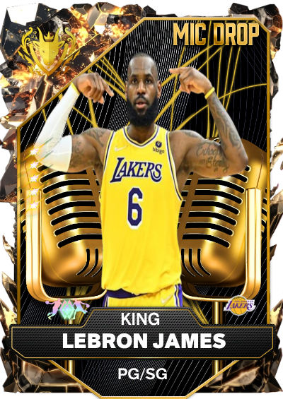 NBA 2K26 | 2KDB MyTEAM NBA 2K Custom Card (king LeBron mic drop ) by ...