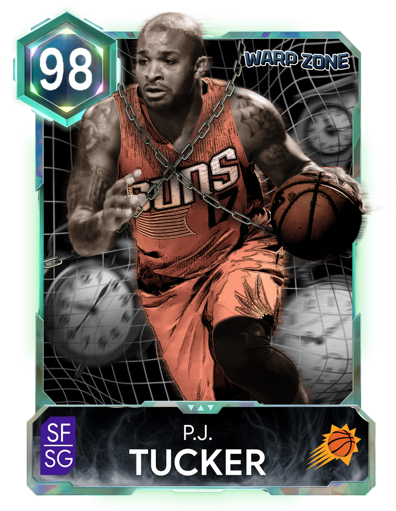 2KDB MyTEAM Database | NBA 2K Custom Card (Warp Zone P.J. Tucker) by ...