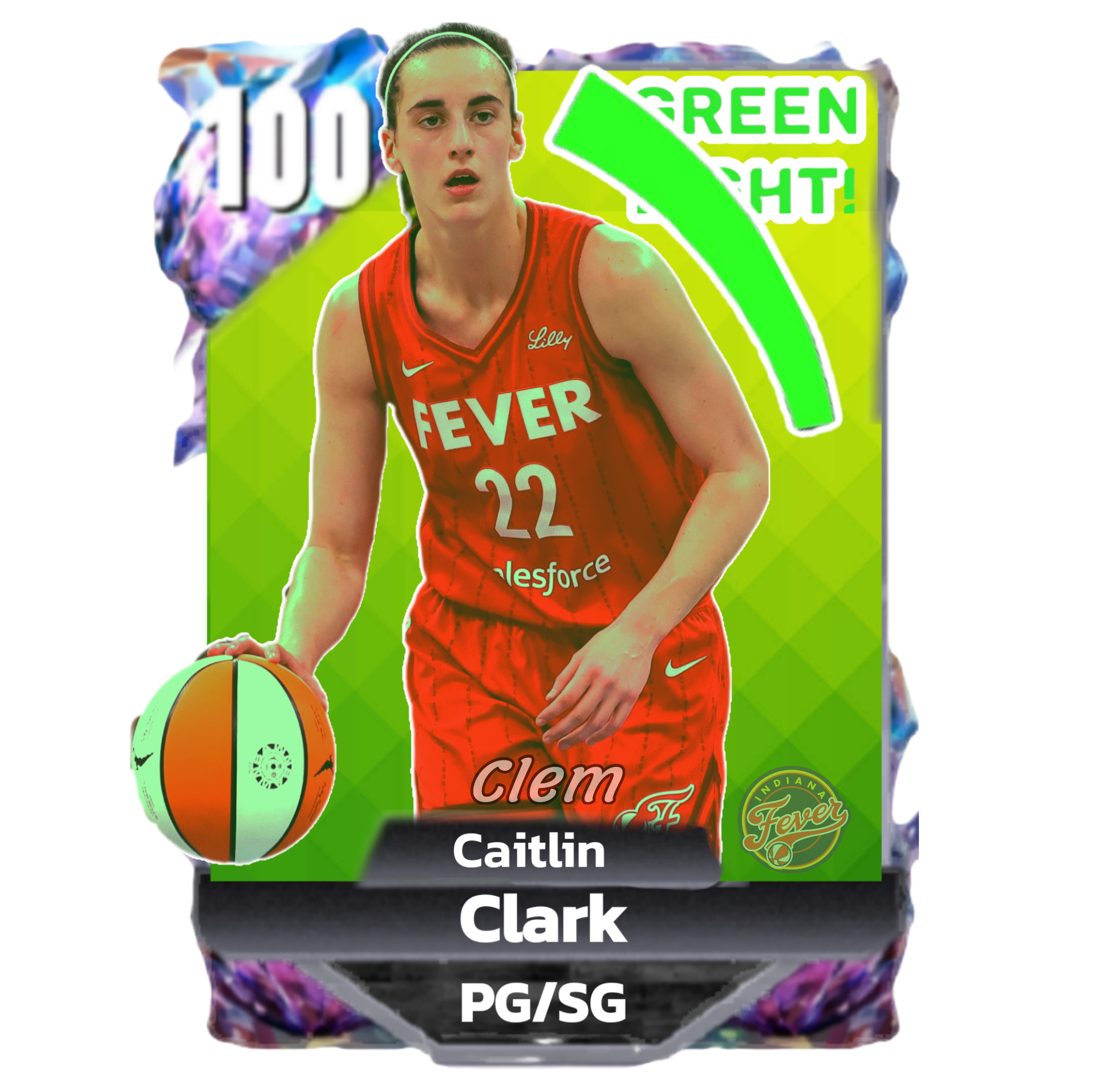 2KDB MyTEAM Database | NBA 2K Custom Card (Caitlin Clark ) by Clem.fx ...