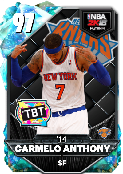 NBA 2K26 | 2KDB MyTEAM NBA 2K Custom Card (#TBT '14 Melo) by nightbydae