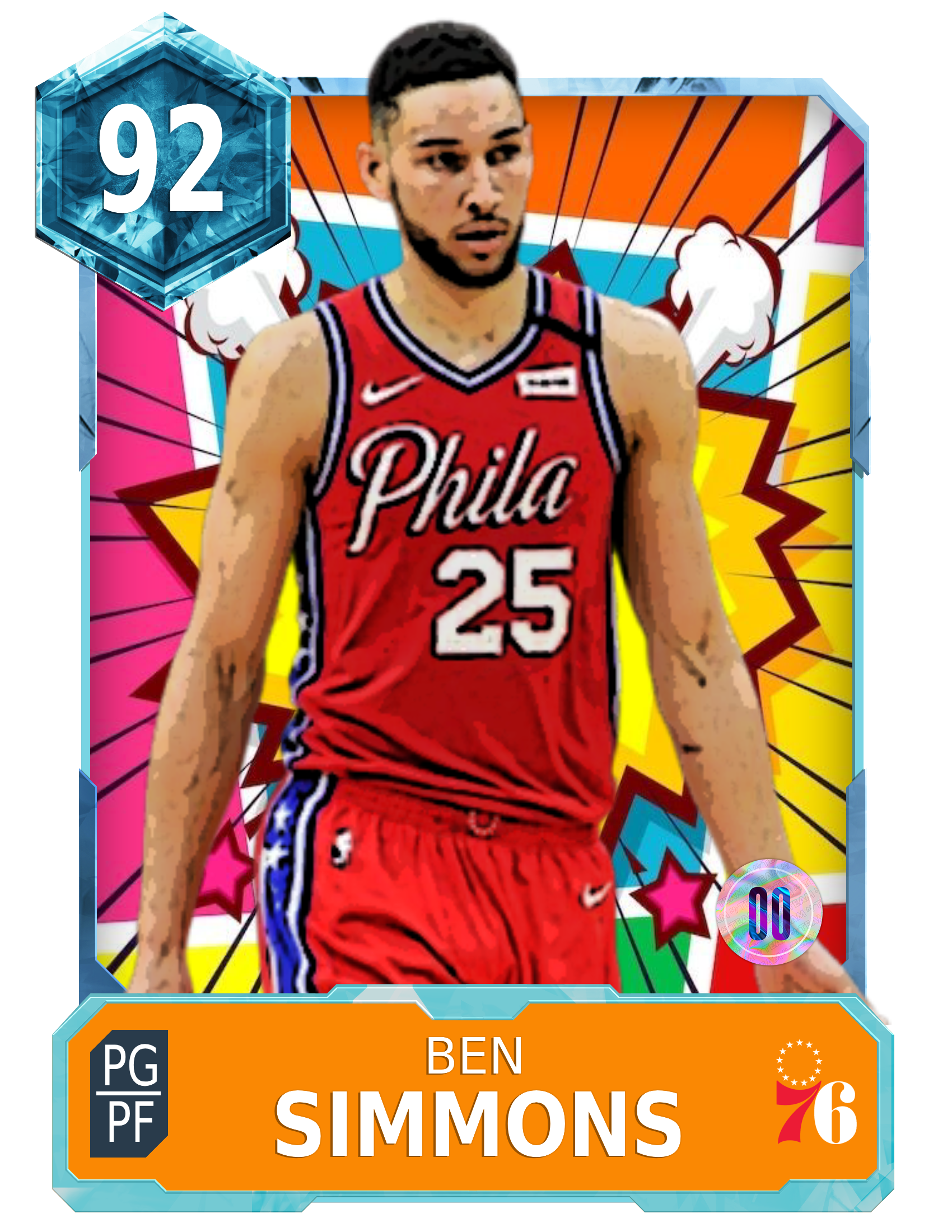 2KDB MyTEAM Database | NBA 2K Custom Card (ben simmons) by theeALONZO ...