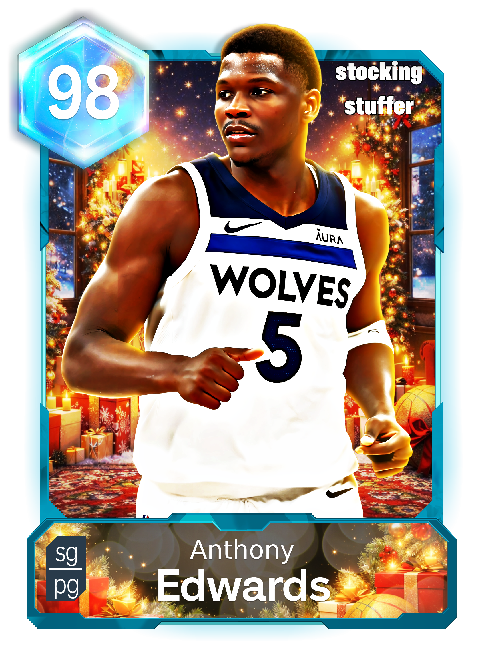 2KDB MyTEAM Database | NBA 2K Custom Card (he stuffs the rim with gifts ...