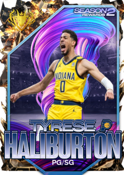 2KDB MyTEAM Database | NBA 2K Custom Card (Tyrese Haliburton) by NBA ...